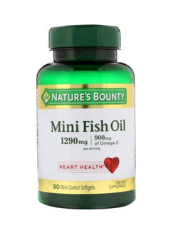 NATURE'S BOUNTY Mini Fish Oil 1290mg Dietary Supplement - 90 Coated ...