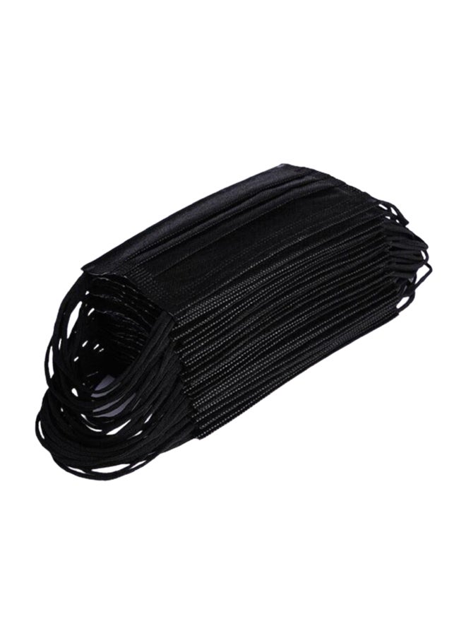 Generic (50-Piece) Disposable Black Face Mask For Adults | Best Price ...