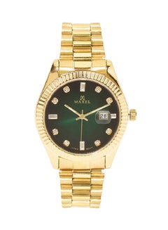 Maxel Men's Oyster Perpetual Analog Quartz Watch MX486 - 42 mm - Gold ...