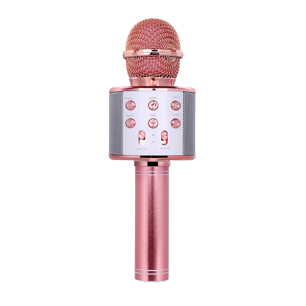 Generic Professional Bluetooth Handheld Wireless Microphone Rose Gold ...