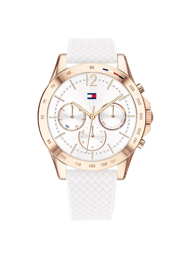 تسوق تومي هيلفيغر وساعة يد كرونوغراف بسوار من السيليكون طراز 1782199 ...