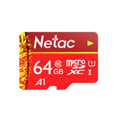 Netac Micro SD XC1 TF A1 Memory Card Red UAE | Dubai, Abu Dhabi