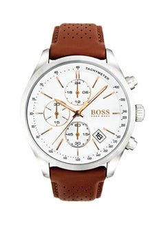 HUGO BOSS Men's Grand Prix Water Resistant Chronograph Watch 1513475 ...