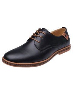 Generic Lace-up Pointed Oxford Casual Shoes Black KSA | Riyadh, Jeddah
