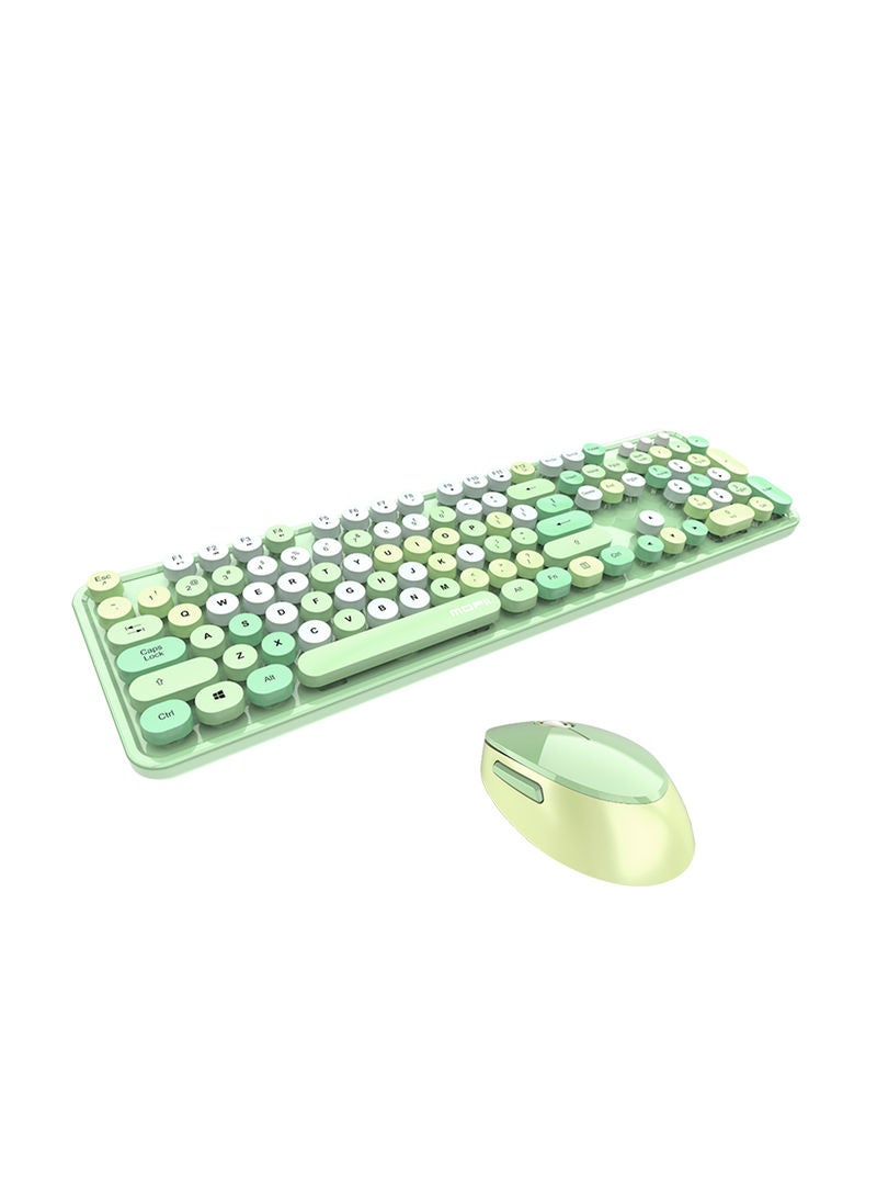 Generic 2.4G Wireless Keyboard And Mouse Set Green | Best Price UAE ...