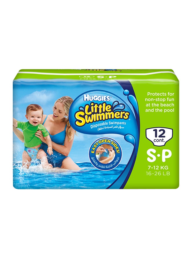 Huggies Little Swimmer Disposable Swim Pants Diapers, 7 - 12 Kg, 12 ...