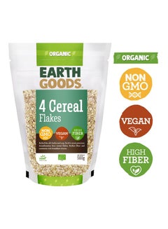 Earth Goods Organic High Fiber Cereal Flakes 500grams | Best Price UAE ...