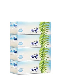 Masafi Facial Tissues - Pack of 4 (4 x 200 x 2 Ply) UAE | Dubai, Abu Dhabi