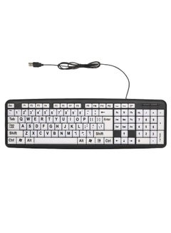 Generic USB Wired Keyboard - English Black/White UAE | Dubai, Abu Dhabi
