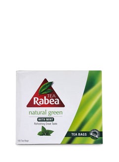 Rabea tea Natural Green Tea With Mint Tea Bag Set 100 Pieces | Best Price Egypt | Cairo, Giza