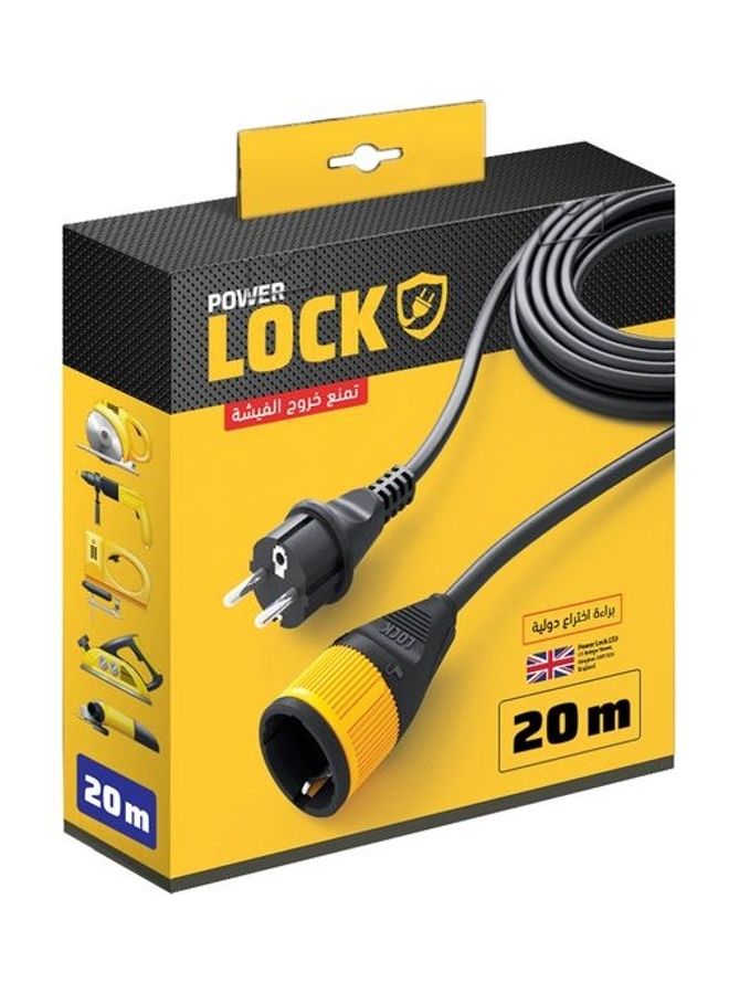 Power Lock Extension Cord Lock 16 Amp 250V Black 20meter | Best Price ...
