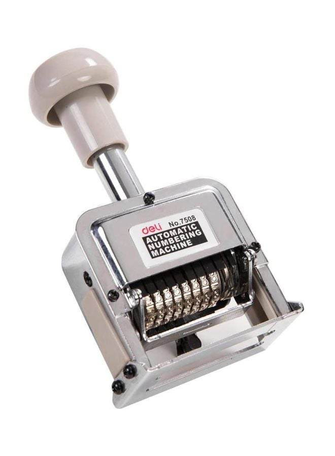 Deli 10-Digit Automatic Numbering Machine Silver/White | Best Price UAE ...