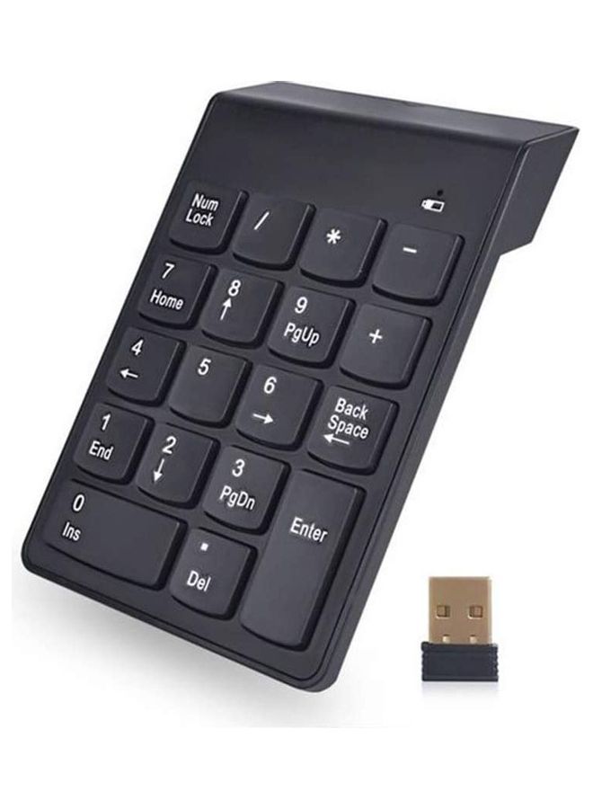 Generic 18 Keys 2.4G Wireless Numeric Keypad Black | Best Price UAE ...