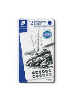 STAEDTLER 12-Piece Full Graphite Pencils White/Blue/Black UAE | Dubai ...
