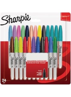 Sharpie 24-Piece Assorted Color Permanent Marker Set Multicolour KSA ...