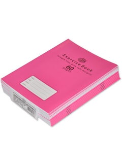 FIS 12-Piece Single Line With Left Margin Exercise Book Set Pink/White ...