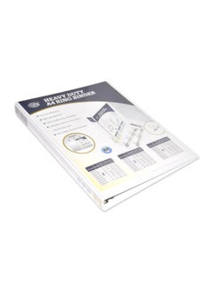 FIS Heavy Duty A4 4-D Ring Binder White/Grey UAE | Dubai, Abu Dhabi