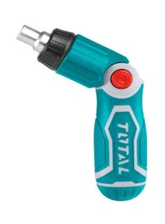 TOTAL Ratchet Screwdriver Set Teal/Silver/Red SL4, SL5, SL6, SL7, PH0 ...