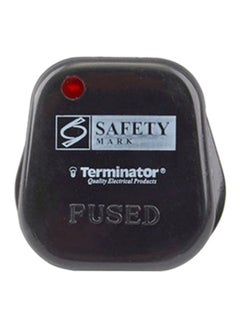 Terminator Top Plug With Fitted 13A Fuse 3 Pin Black UAE | Dubai, Abu Dhabi