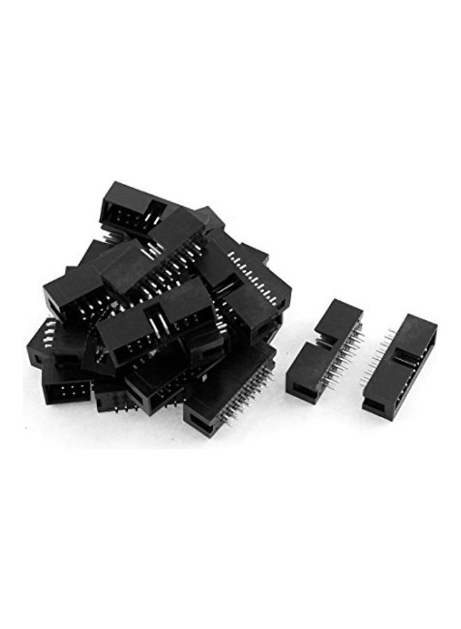 uxcell 24pcs 2x8 16-Pin Straight Box Header Connector IDC Male Sockets ...