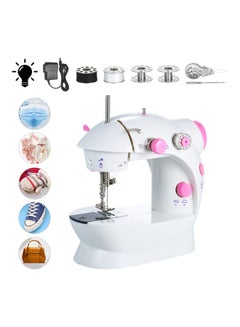 Generic Mini Sewing Machine Adjustable 2-Speed Double Thread Portable ...