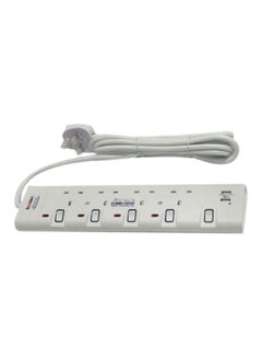 KOOLEN 4-Port Power Strips White KSA | Riyadh, Jeddah