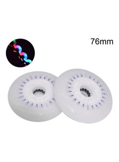 Generic 2Pcs 80/76/72mm In-line Speed Skate Skating LED Light Flashing ...