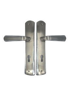 MEGGO 2-Piece Door Handle Lock Grey/Silver UAE | Dubai, Abu Dhabi