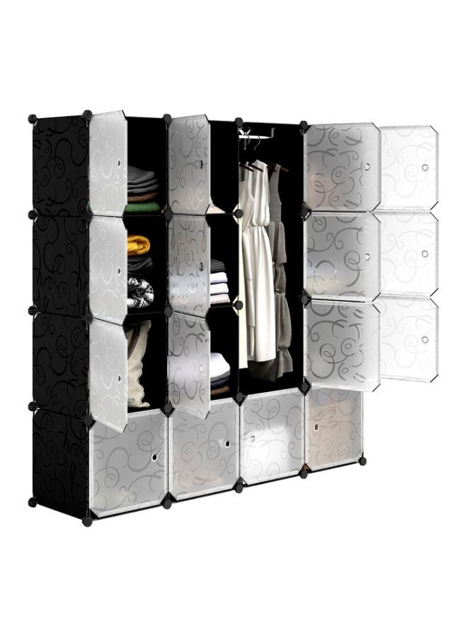 Generic 16-Modular Detachable Closet Black/White 147x47x147cm | Best ...