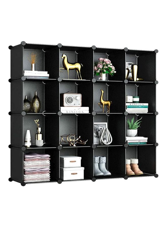 Generic 16 Cube Foldable Storage Cabinet Black 147x37x147cm | Best ...