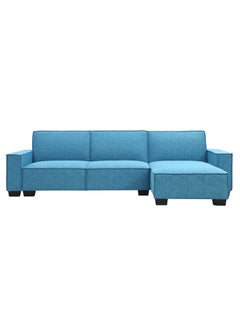 Home Box Miller 5-Seater Left Right Facing Corner Sofa Bed Blue ...