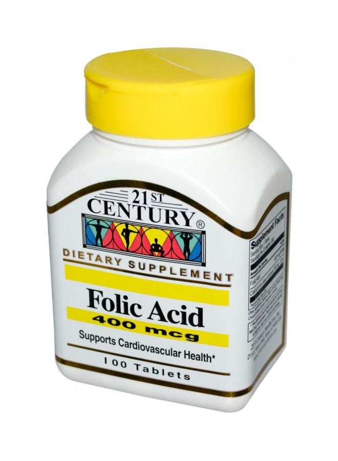 21st CENTURY Folic Acid 400 Mcg Dietary Supplement - 100 Tablets | Best ...