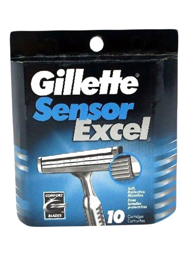 Gillette 50-Piece Sensor Excel Razor Blade Refill Set | Best Price UAE ...