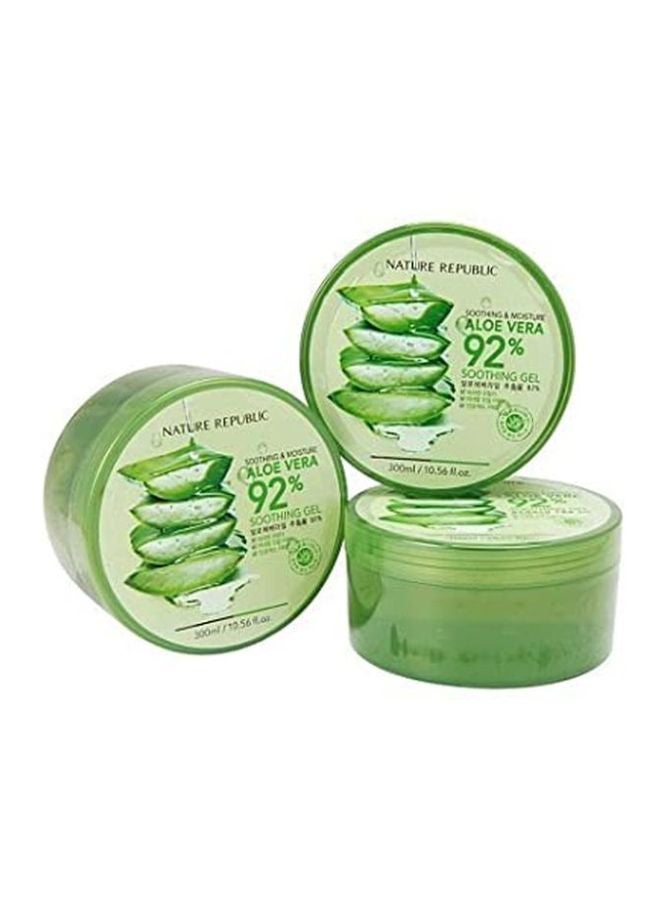 NATURE REPUBLIC Pack Of 3 Aloe Vera Soothing And Moisture Gel 900ml ...