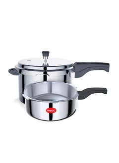 Impex 2-Piece Aluminium Induction Bottom Pressure Cooker Combo Set ...