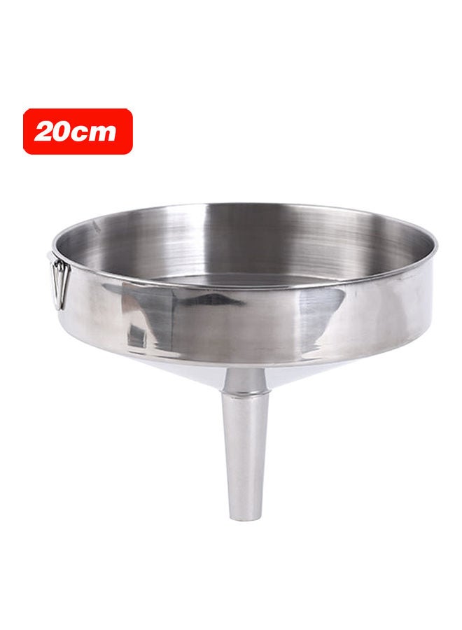 Generic Stainless Steel Funnel Silver 20cm | Best Price KSA | Riyadh, Jeddah