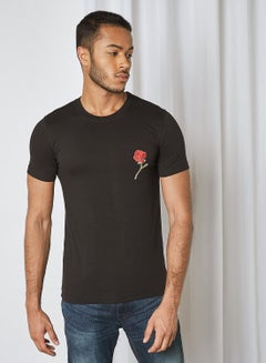 QUWA Casual Wear Short Sleeves T-Shirt Pitch Black UAE | Dubai, Abu Dhabi