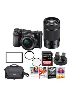Sony Alpha a6000 Mirrorless Digital Camera With 16-50/55-210 mm Lens ...