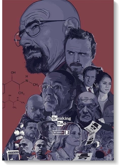 Breaking Bad Canvas Art 5 Piece Breaking Bad Wall Art