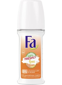 Fa Freshly Free Roll-On Deodorant With Cucumber And Melon Scent 50ml ...