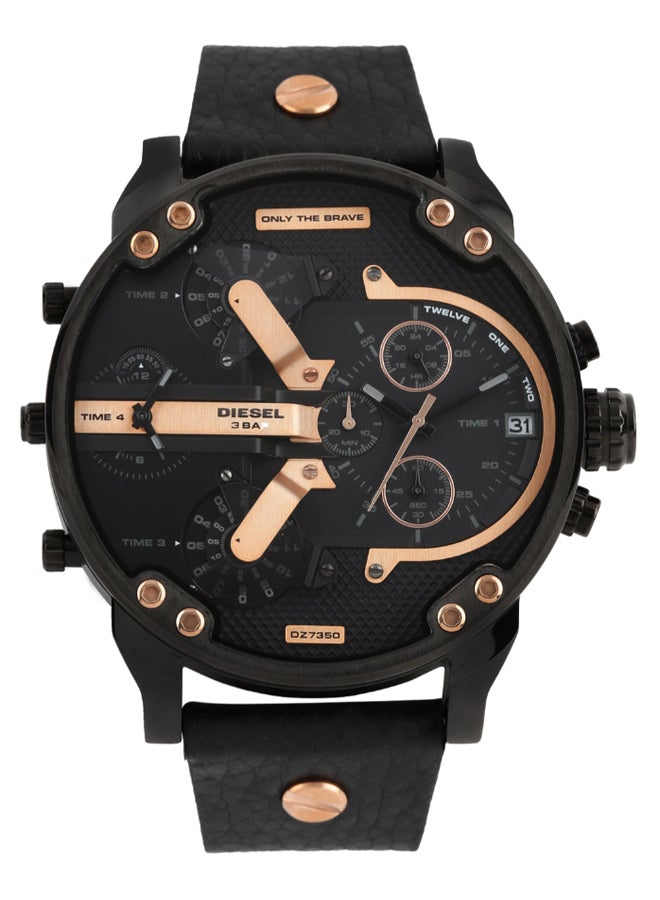 DIESEL Men's Mr.Daddy 2.0 Leather Analog Watch DZ7350 | Best Price ...