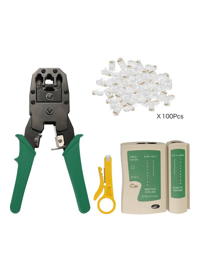 Generic 4-In-1 LAN Cable Crimper Pliers Tools Kit Multicolour 23 x 5cm ...