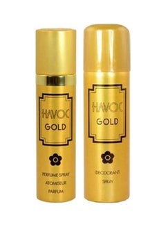 HAVOC Gold Gift Set Perfume Spray: 75, Deodorant: 200ml | Best Price ...