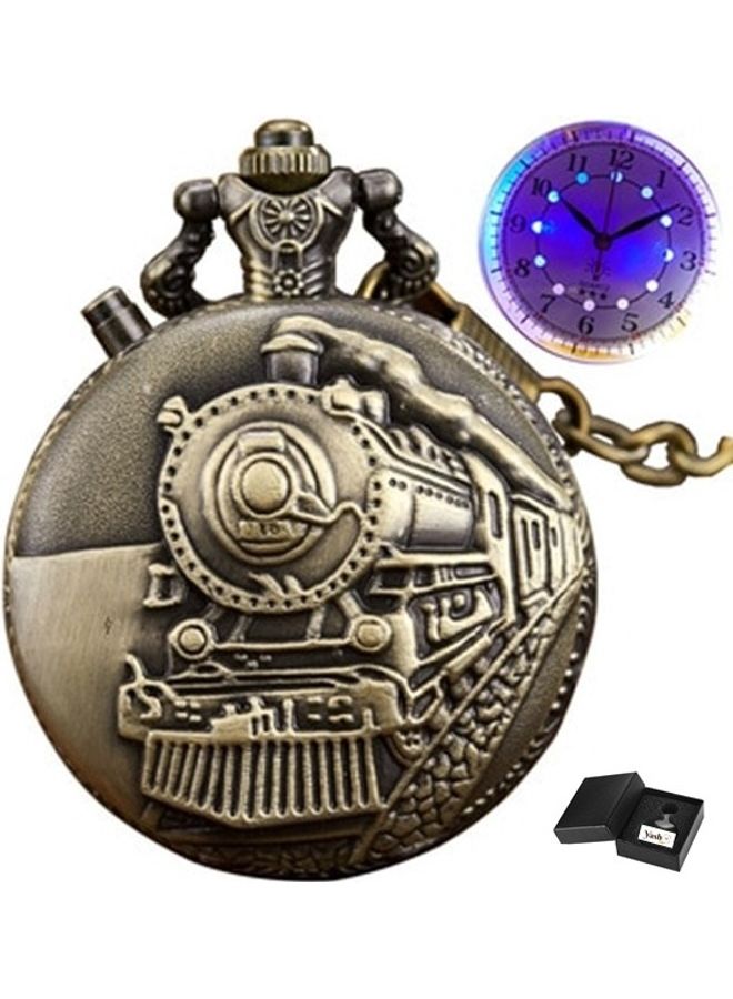 YASH Retro Style Quartz Vintage Engine LED Pocket Watch | Best Price ...