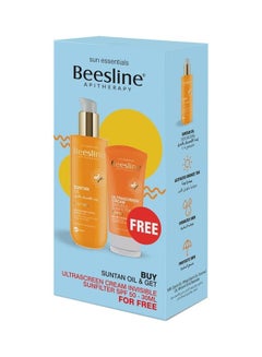 Beesline Pack Of 2 Deep Tan Suntan Oil And Ultrascreen Cream SPF50 ...