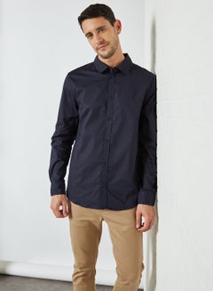 STATE 8 Slim Fit Shirt Navy KSA | Riyadh, Jeddah