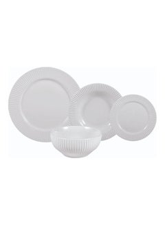 La Mesa 16-Piece Dinner Set White 30x30x25cm KSA | Riyadh, Jeddah