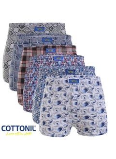 COTTONIL 6-Piece Cotton Printed Boxer Set Multicolour Egypt | Cairo, Giza