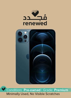 Apple Renewed - iPhone 12 Pro Max With Facetime 256GB Pacific Blue 5G ...