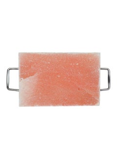 Organic Secrets Himalayan Salt Slab With Tray For Grilling Pink/Silver ...